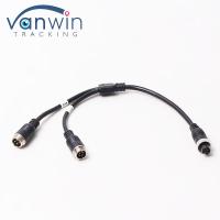China 6-Pin Aviation Female To Dual 4P Male Aviation Adapter Cable For Vehicle Security System for sale