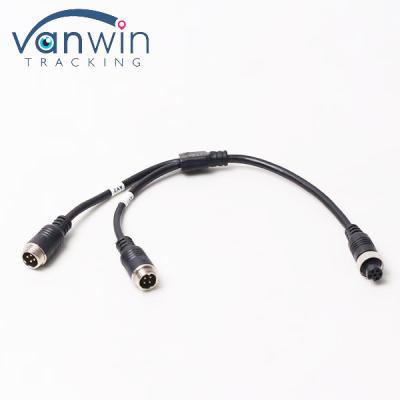 China 6-Pin Aviation Female To Dual 4P Male Aviation Adapter Cable For Vehicle Security System for sale