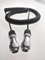 China PVC DVR Accessories , 7Pin PU Truck Trailer Rear View Camera Cable with 3CH for sale
