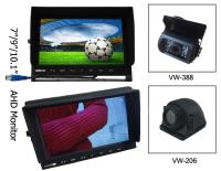 China 9inch HD Car LCD Monitor camera with 3CH AV inputs for commercial / vehicle use for sale