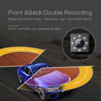 China 2CH WIFI car dashboard recorder with reverse parking camera, 24 Hours Recording, HD IPS Screen for sale