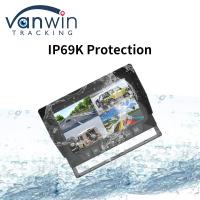 China IP69K 7 / 10.1 Inch Waterproof AHD Quad TFT Car Monitor Dispaly For Universal Vehicles for sale