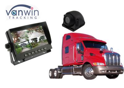 China Quad Split Car TFT LCD Monitor 4 Channels With Built - In DVR Video Recording for sale