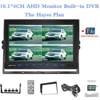 China 10.1 Inch AHD Quadripation Monitor Onboard Monitoring Display Screen for sale