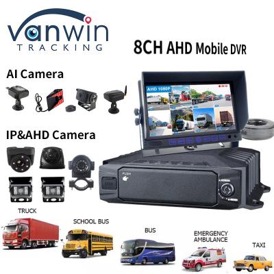 China 1080p HDD 8ch Mobile DVR 4g GPS WIFI MDVR Kit Camera System For Vehicle Tracker Car Security for sale
