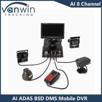 China H.265 8CH HDD Mobile DVR Advanced Driving DSM ADAS BSD AI Pedestrian Sensor Monitoring System for sale