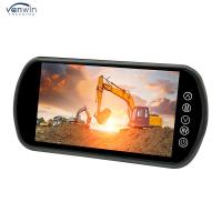 China 7-Inch Car Rearview Mirror Monitor Truck AHD Four-Way Split Screen Display Monitor for sale