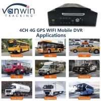 China 4 Channel HDD SSD Mobile DVR 1080P 4G WiFi GPS MDVR Vehicle Camera Car CCTV System for sale