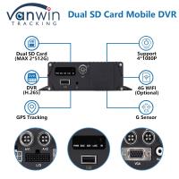 China 4G GPS Dual SD Card Mobile DVR 1080P 4CH CCTV Camera Recorder Security Mobile Tracking DVR for sale