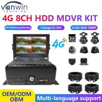 China H.265 8CH HDD 1080P Mobile DVR System With 4G MDVR Kit GPS WIFI Function For Fleet Management for sale