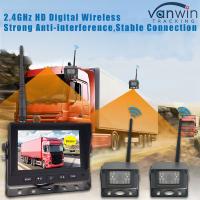 China 5 Inch Digital HD DVR Wireless Truck Backup Camera Monitor System Quad View Screen for sale