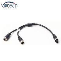 China 6 Pin Aviation Female To Dual 4P Male Aviation Adapter Cable For Vehicle Security System for sale