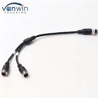 China 6 Pin Aviation Female To Dual 4P Male Aviation Adapter Cable For Vehicle Security System for sale