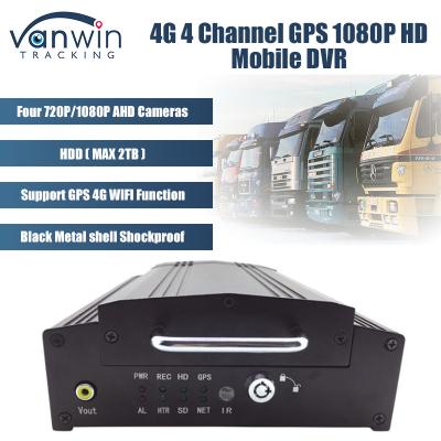 China 4CH 4G HDD Mobile DVR GPS WiFi Live Video Car CCTV DVR Truck Cmsv6 System for sale