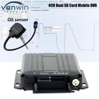 China 4CH 1080P Dual SD Card Mobile DVR Support Oil Sensor 4G Real Time Video Monitoring GPS Tracker for sale