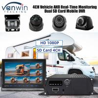 China CMSV6 4CH Dual SD Card Mobile DVR 4G GPS Real Time Monitoring Video Surveillance MDVR for sale