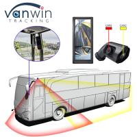 China Waterproof HD 12.3 Inch Truck Bus E-Mirror Side View Blind Spot Dual Lens Camera System Side View Rear View Car Monitor for sale
