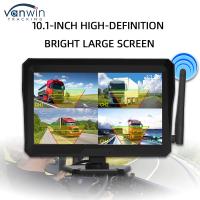 China 10.1 Inch 1080P Wireless Car Monitor Camera Kit Night View Function Camera Split Monitor for sale