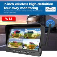 China 7 Inch Wireless Car Monitor Solar Camera Kit With IP68 CCTV Security Wireless Camera for sale