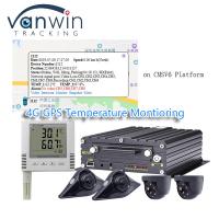 China Freezer Truck Temperature Monitoring System 4G Vehicle GPS MDVR All In One Solution for sale
