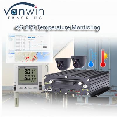 China Wireless 4CH 4G GPS Video Recorder Temperature Monitoring For Refrigerated Vehicles for sale