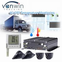 China Wireless 4CH 4G GPS Video Recorder Temperature Monitoring For Refrigerated Vehicles for sale