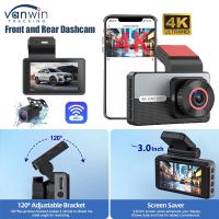 China 2K 1080P Dual Dash Cam WiFi APP Control Night Vision Parking Monitor G-Sensor For Car for sale
