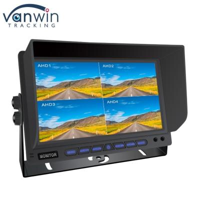 China 7-inch AHD Quad-Channel Split Car Monitor Vehicle Display Monitoring System for sale
