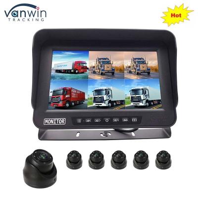 China AHD 1080P MDVR Monitor 10.1 Inch 6 Channel Waterproof Split Display Monitor SD Card For Vehicle for sale