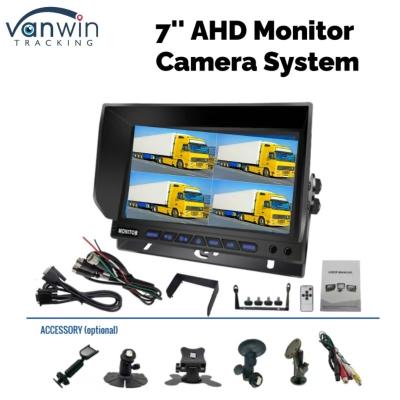 China 7-inch AHD Quad-Channel Split Car Monitor Vehicle Display Monitoring System for sale