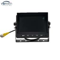 China Mini 5 Inch Car TFT Monitor 2 Ways AHD 1080P 720P CVBS Mixed Video Inputs with U Shape Bracket for sale