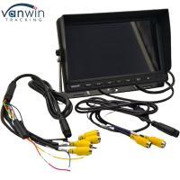 China Black High Definition 4 Channel Car Monitor 7 