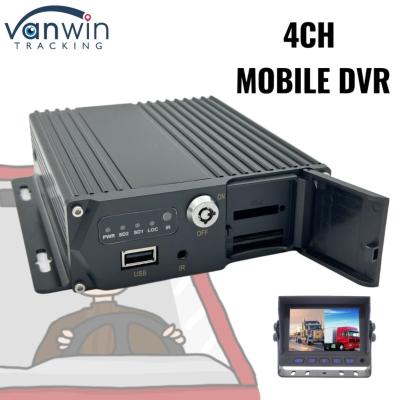 China 4 Channel SD Card Mobile DVR Dual Card Dual Standby For Vehicle Monitoring for sale