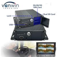 China 4G GPS MDVR 4 CH SD Card Video Recoder Dual Card Dual Standby For Vehicle Safety Monitoring for sale