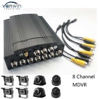 China Full Hd 1080P 8CH Mobile DVR SD Card 4G GPS H.265 CMSV6 Bus Truck DVR Security System for sale
