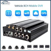 China 8 Channel Mobile DVR 1080P 4G GPS WIFI HDD Card DVR Full HD Car Cameras For City Bus for sale