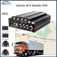 China 4 Channel Mobile DVR 4G GPS WIFI HDD 1080P AHD Card DVR For City Bus Trucks for sale