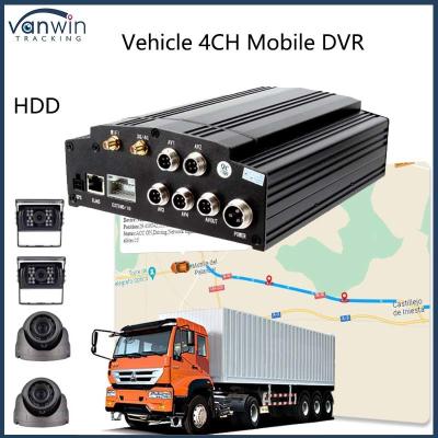 China 4 Channel Mobile DVR 4G GPS WIFI HDD 1080P AHD Card DVR For City Bus Trucks for sale