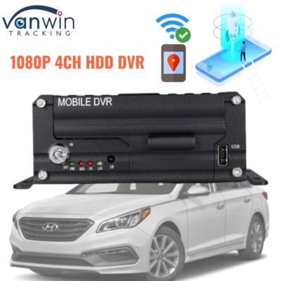 China 1080P 4CH HDD DVR 5G GPS Tracker Vehicle Monitoring System For Fleet Safety for sale