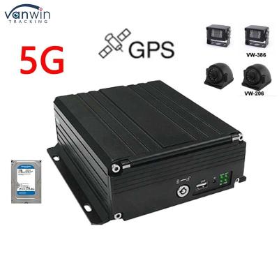 China 4Channel HDD DVR 5G GPS Tracking 1080P HD Moblie DVR Video System Support OEM / ODM For Car Truck Bus MDVR Car Black Box for sale
