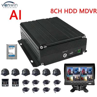 China 8CH 1080P AI MDVR with ADAS DMS, 4G GPS Vehicle Video Recorder for Truck Bus, Support HDD SSD OEM for sale