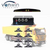 China LCD Display 12 Sensors Reverse Backup Assistance Radar Monitor Parking System for 5M Heavy Trucks for sale