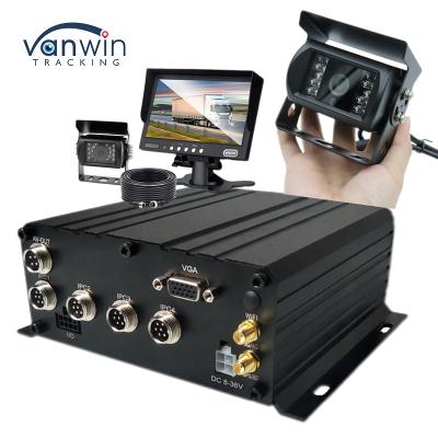 China In-Vehicle 4CH AHD 1080P Mobile Surveillance System with HDD Storage & HD Monitoring Display for sale