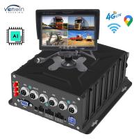 China 4CH 1080P AI Mobile DVR System with GPS Tracker & Vehicle Reverse Camera for sale