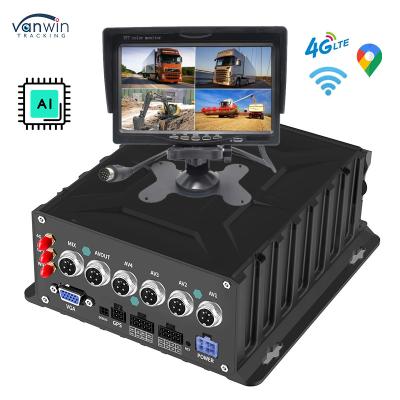 China 4CH 1080P AI Mobile DVR System with GPS Tracker & Vehicle Reverse Camera for sale