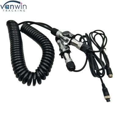 China 4Pin Waterproof Trailer Cable 12V Electronic Wire Camera for Double Truck Bus Tractor Rear View Cameras for sale