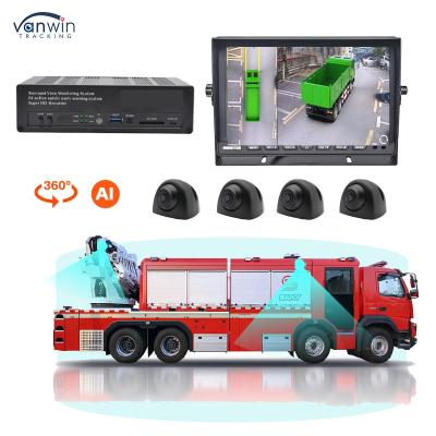 China 360 Degree Panoramic Camera 4 Channel HD Car 3D Bird View AVM Camera Fit For Car Camera Vehicle for sale