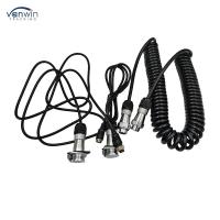 China 4 Pin Female to Plug Custom Spring Wire waterproof trailer cable camera for Truck Forklift for sale