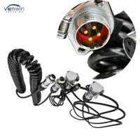 China 4 Pin Female to Plug Custom Spring Wire waterproof trailer cable camera for Truck Forklift for sale