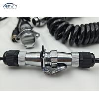 China 4 Pin Female to Plug Custom Spring Wire waterproof trailer cable camera for Truck Forklift for sale